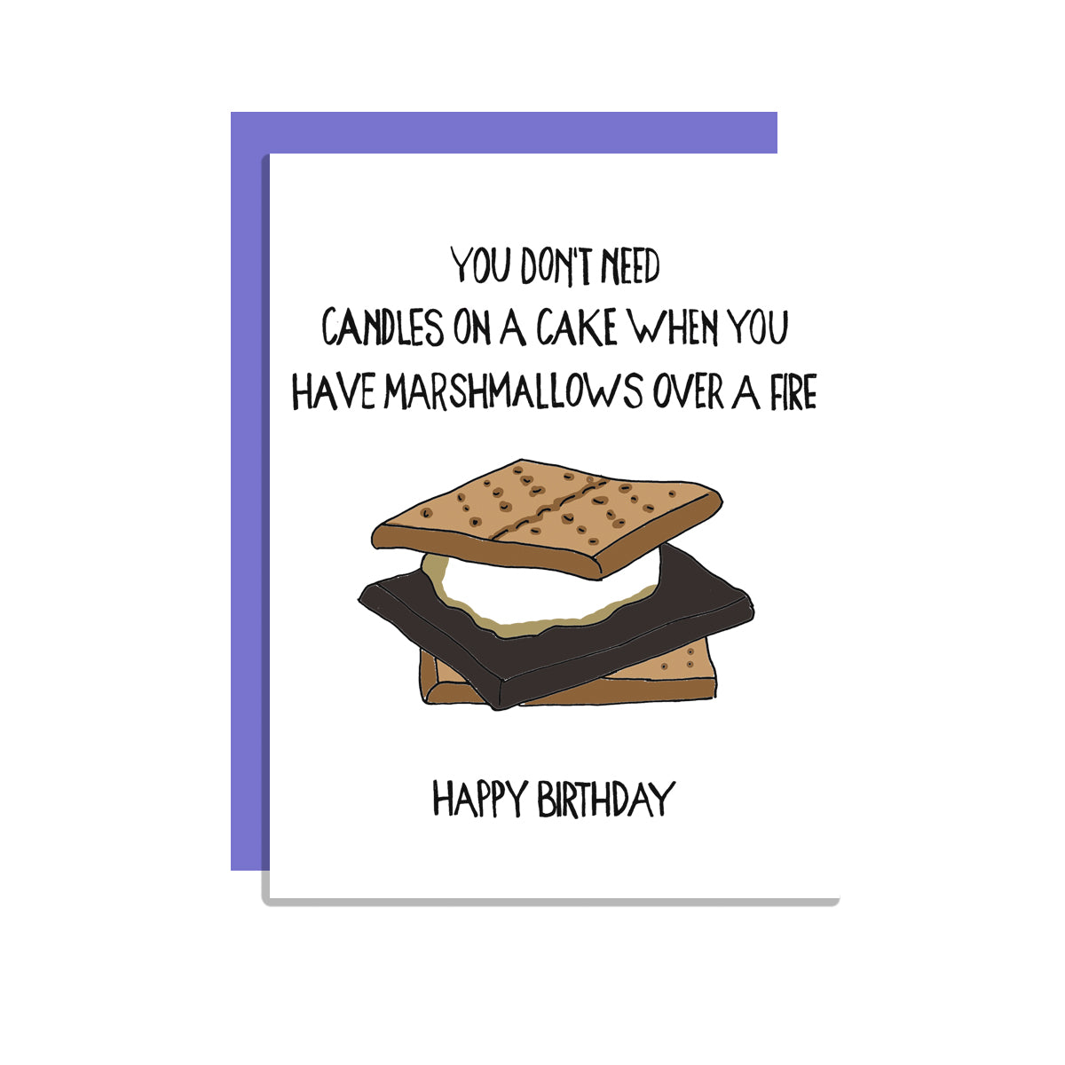 Funny Camping Birthday Card - S'mores Card | Compass Paper Co – Wild Lettie