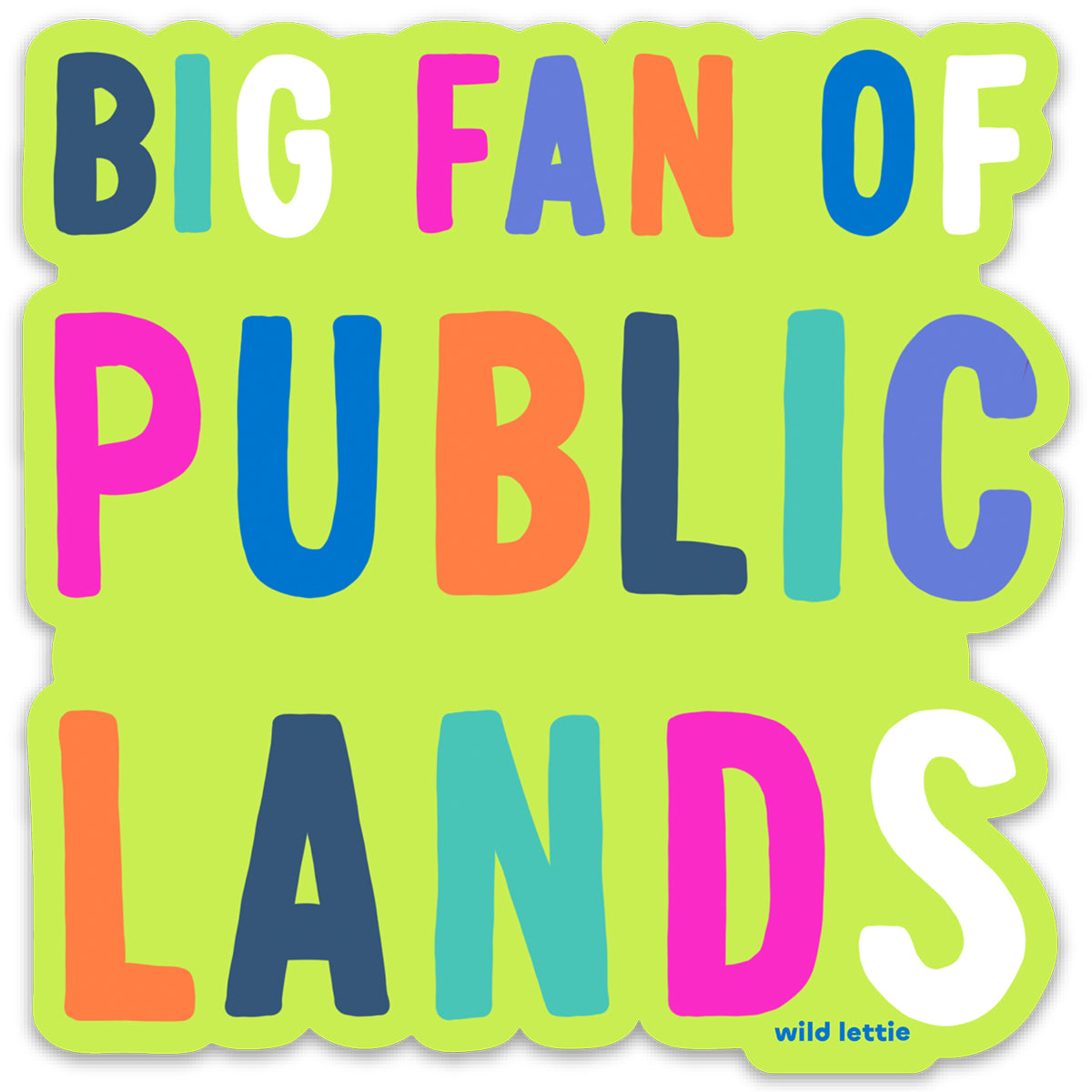 Public Lands Sticker - Camping Sticker | Compass Paper Co. – Wild Lettie